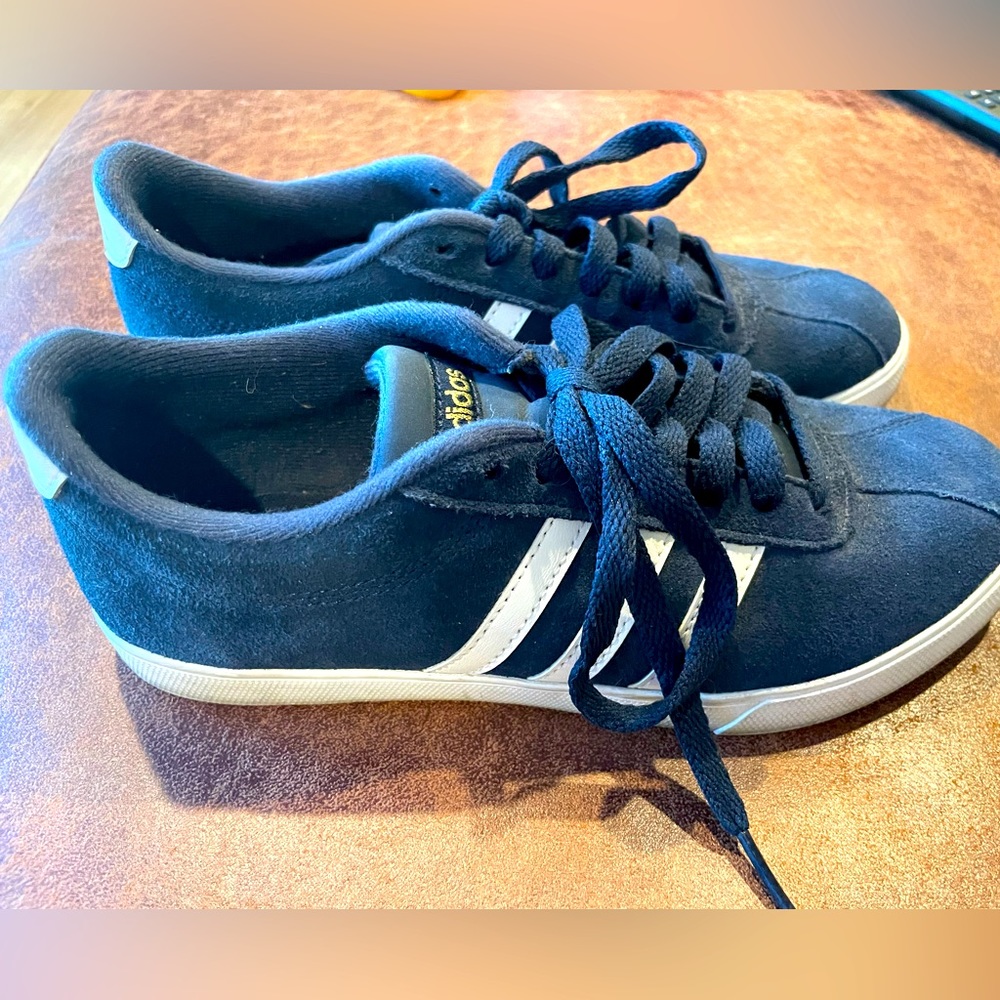 Adidas Ortholite Float Navy Suede Tennis Shoes - Gem